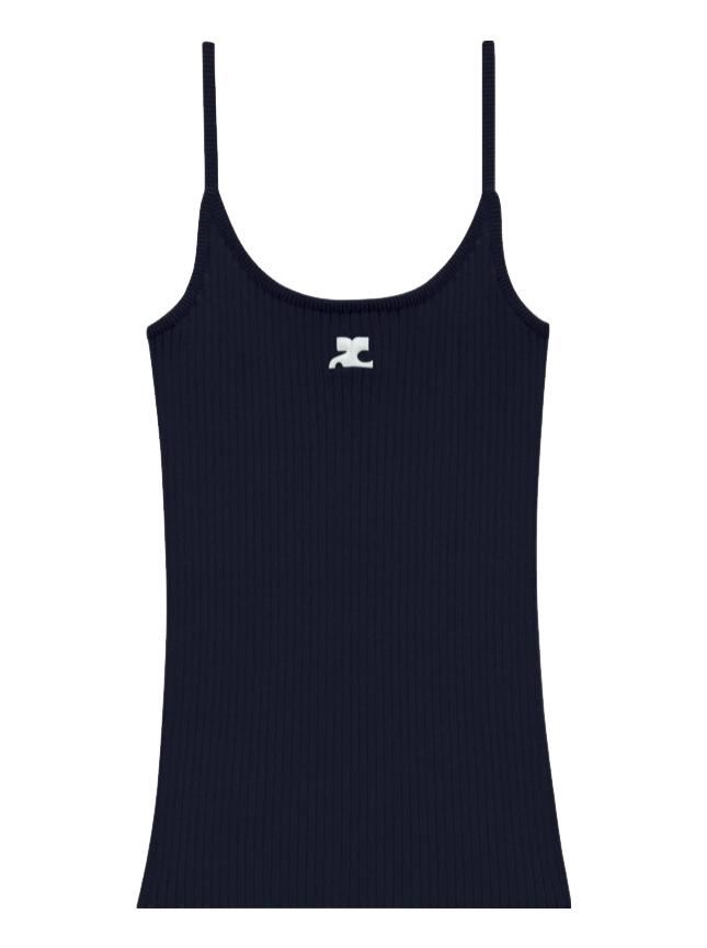 COURREGES Courreges Ribbed Logo Camisole